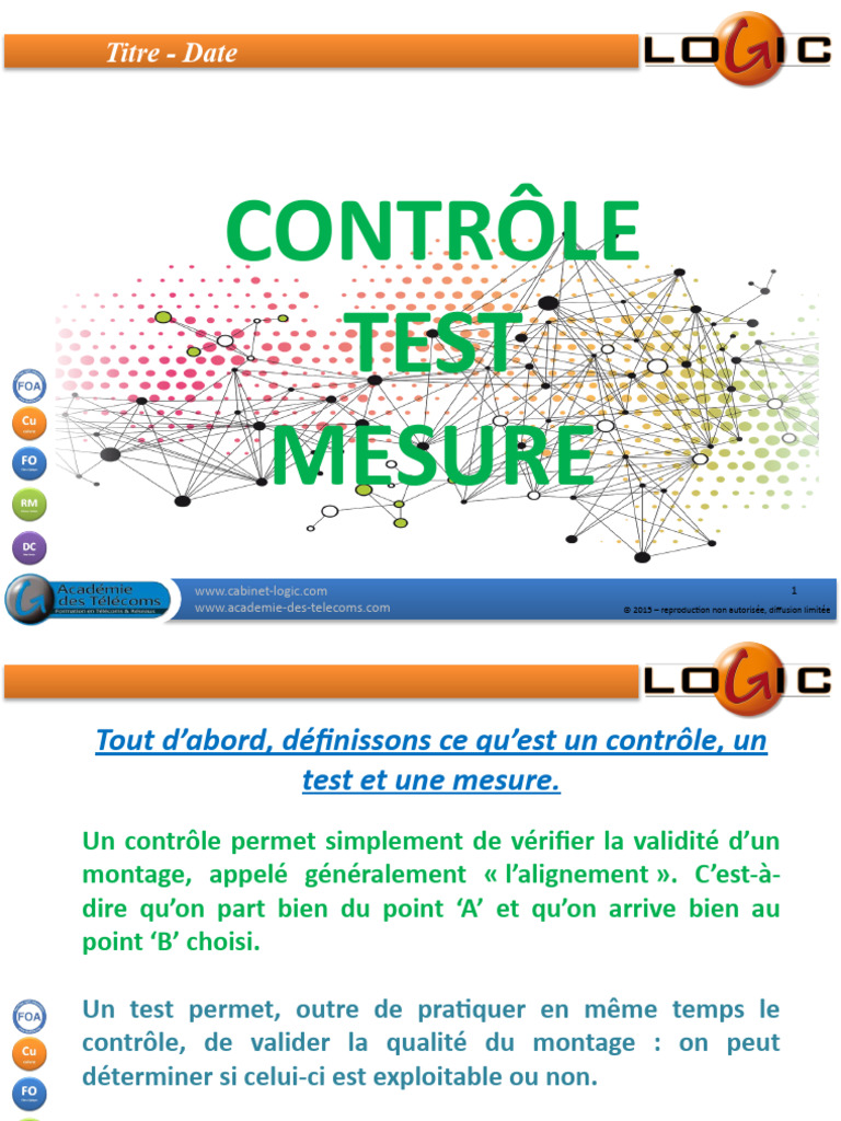Mesure - Test - Controle - Académie Des Télécoms | PDF