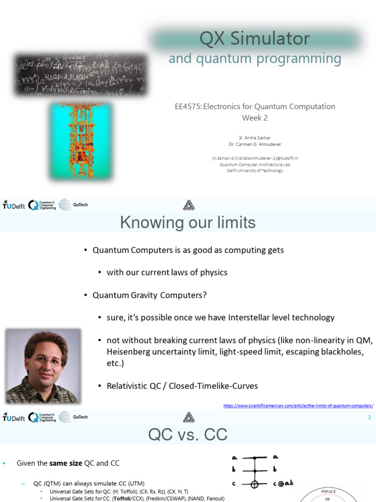 2020-04-28 - QX Simulator - EQC - w2 | PDF | Quantum Computing | Theoretical Computer Science