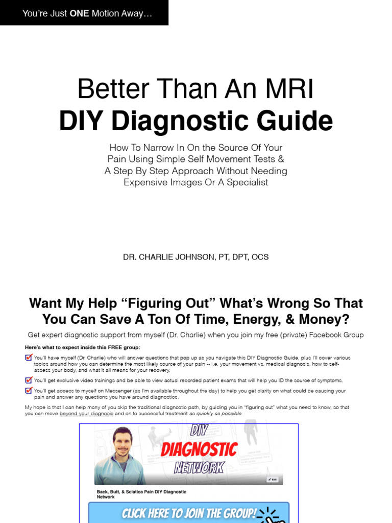 Better Than An MRI DIY Diagnostic Guide - FINAL3.11.23 | PDF | Self-Improvement