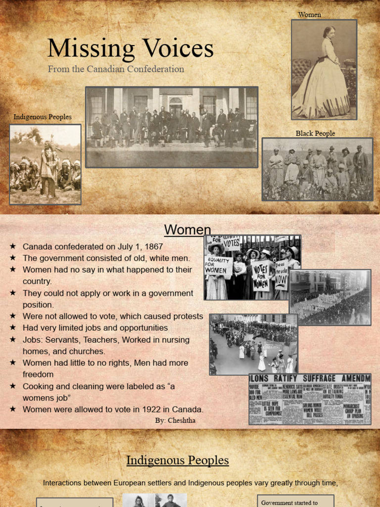 History - Confederation - Missing Voices | PDF | Canada | Indigenous ...