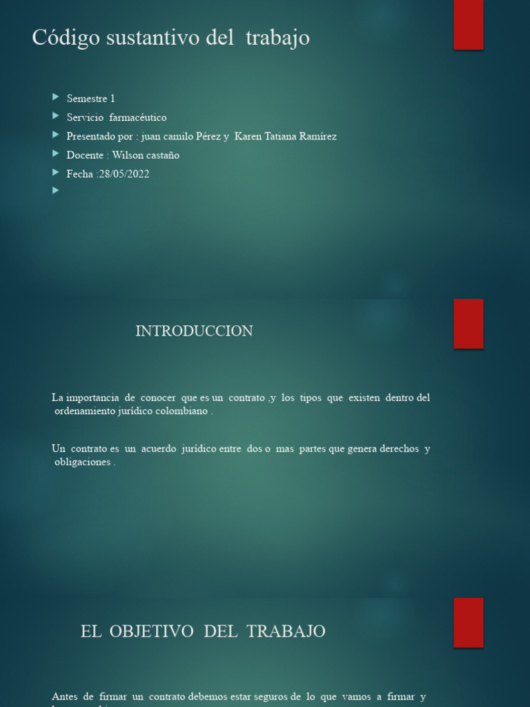 Código sustantivo del trabajo | PDF