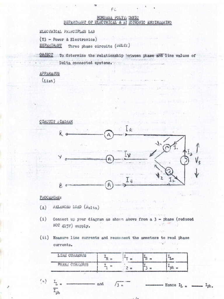 LAB - Delta Connection | PDF
