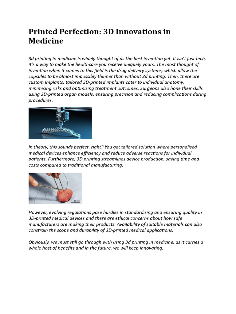 3d Printing | PDF | 3 D Printing | Clinical Medicine