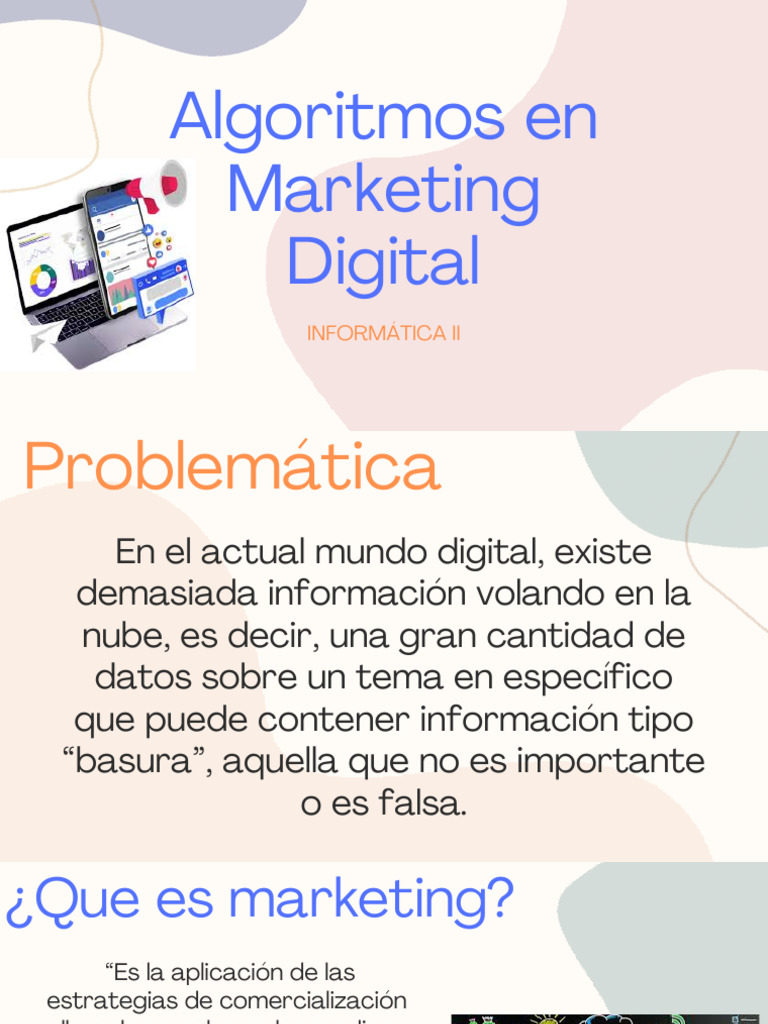 Algoritmos en Marketing Digital | PDF | Streaming Media | Informática