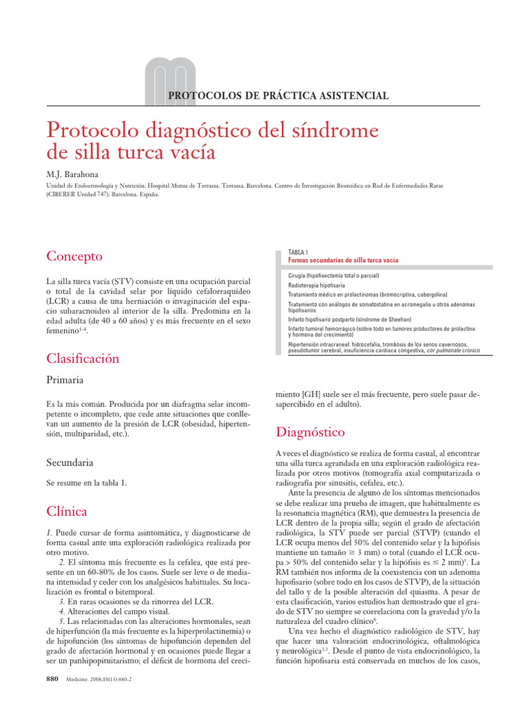 Silla Turca | PDF | Glándula pituitaria | Enfermedades y trastornos