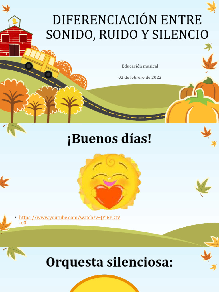 01 Kinder - Diferencia Entre Sonido, Ruido y Silencio | PDF 01 Kinder - Diferencia Entre Sonido, Ruido y Silencio | PDF