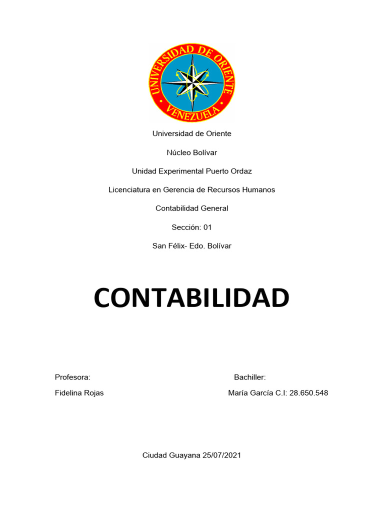 Universidad de Oriente 02 CONTABILIDAD GENERAL | PDF | Contabilidad ... Universidad de Oriente 02 CONTABILIDAD GENERAL | PDF | Contabilidad ...