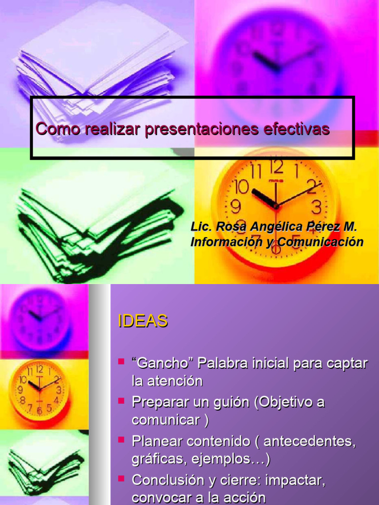 Como Realizar Presentaciones Efectivas | PDF