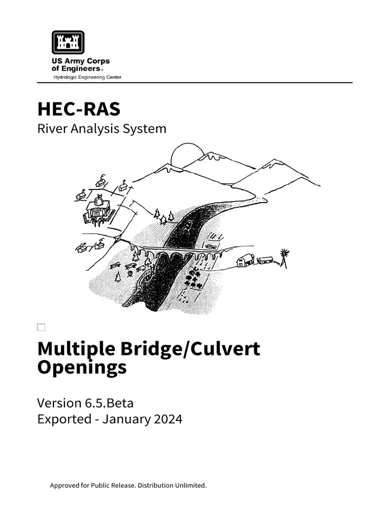 HEC-RAS Multiple Bridge/Culvert Openings | PDF | Bridge | Civil Engineering