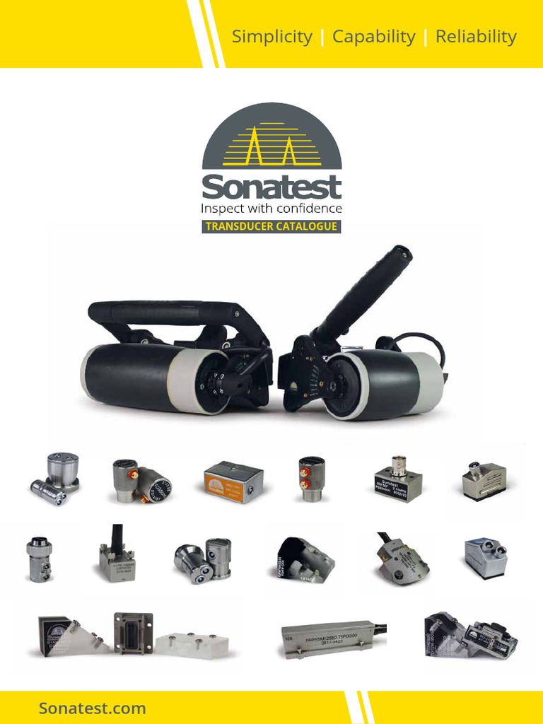 Sonatest Transducer Catalogue | PDF | Nondestructive Testing | Building ...
