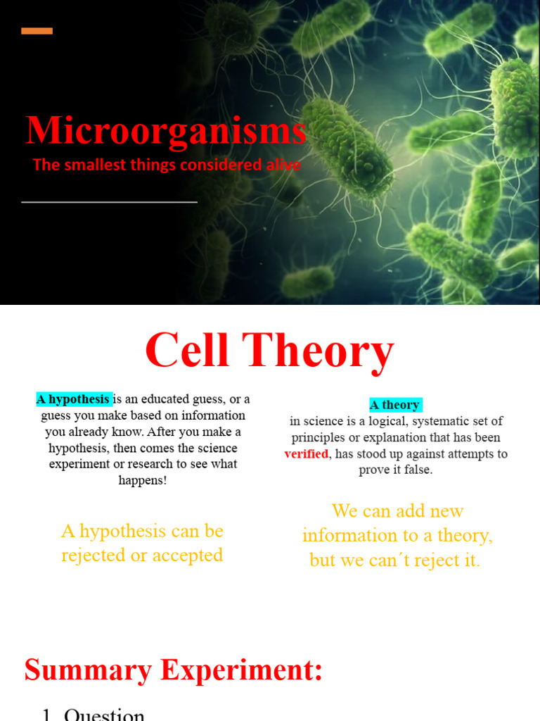 Microorganisms Introduction To Cell Pdf Microorganism Cell Biology