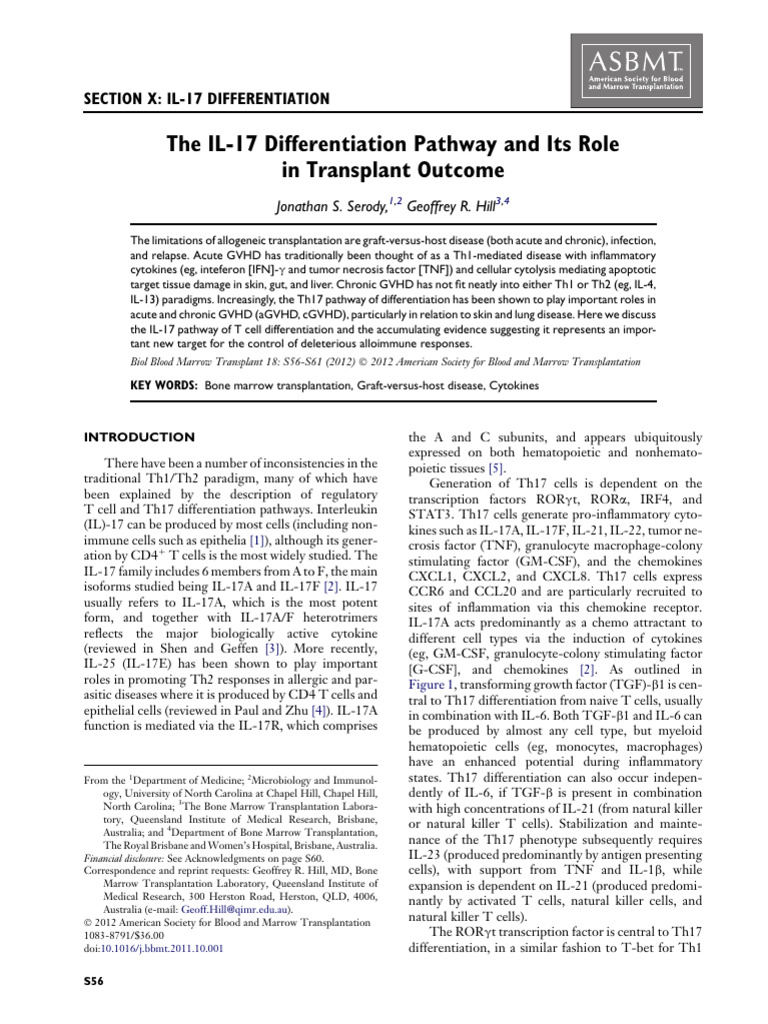 Serody 2012 | Download Free PDF | Hematopoietic Stem Cell ...