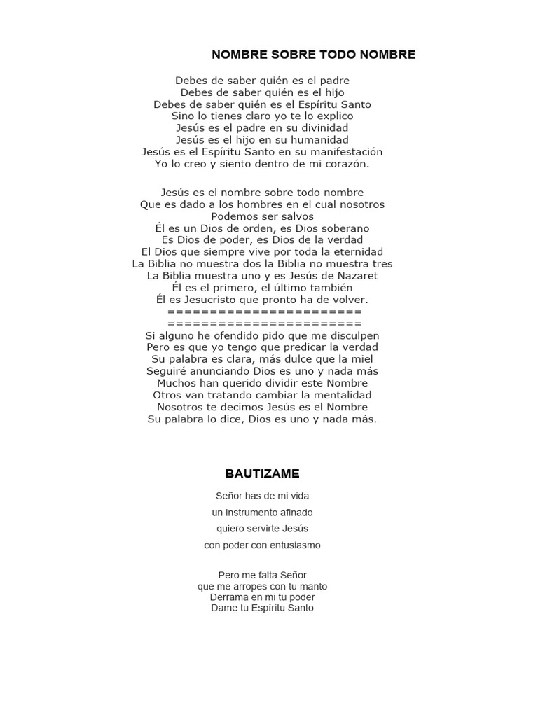 Alabanzas Pdf Cristo Título Amor