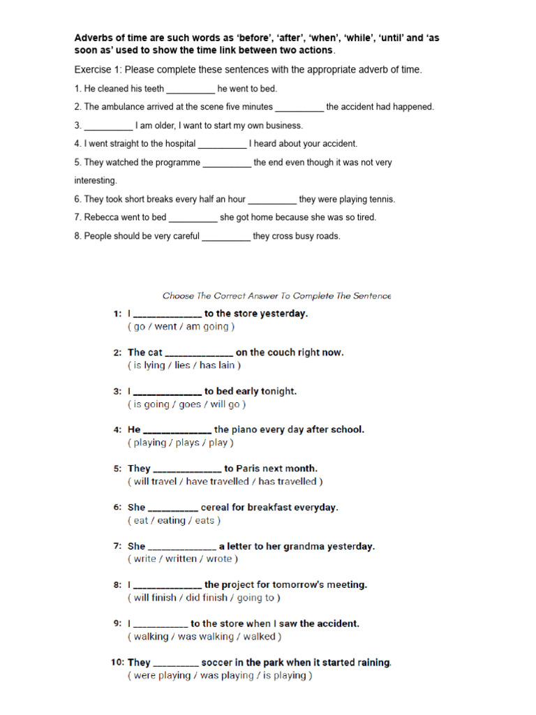 Adverbs of Time Are Such Words As | PDF | Language Arts & Discipline | Wellness