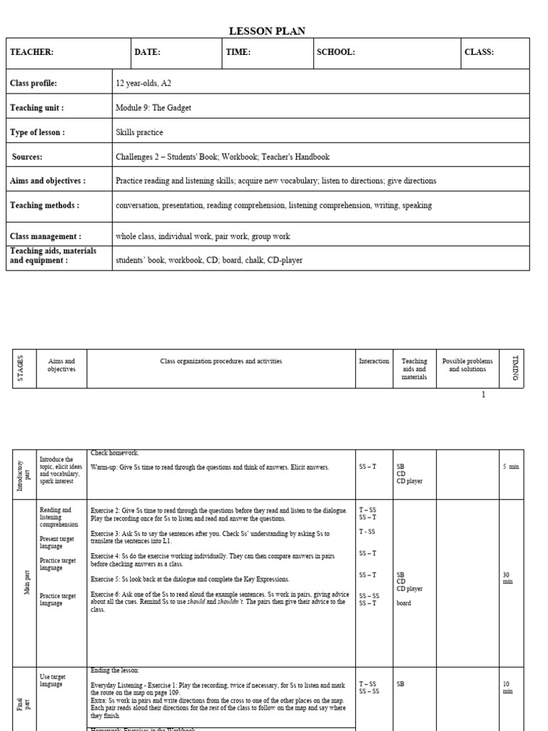 Challenges 2, Module 9, Lesson 3 | PDF | Reading Comprehension | Applied Linguistics