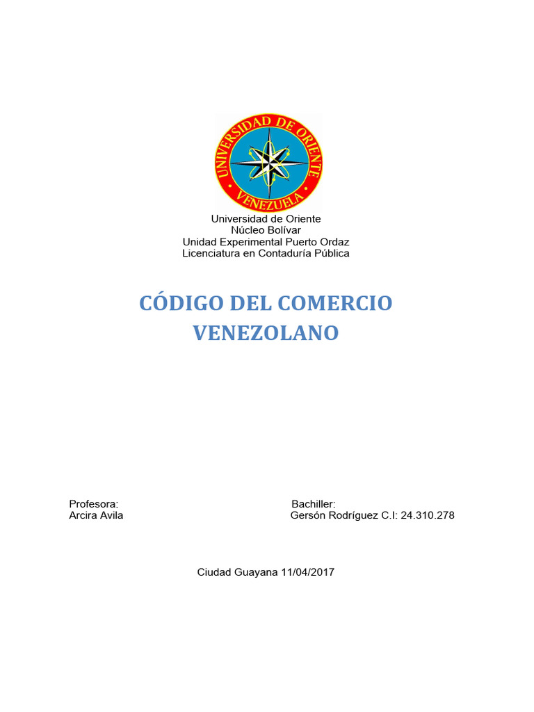 Código Del Comercio | PDF | Comercio | Justicia