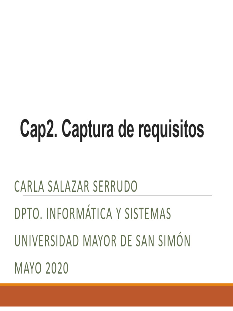 Captura Requisitos Cap2 | PDF | Caso de uso | Software