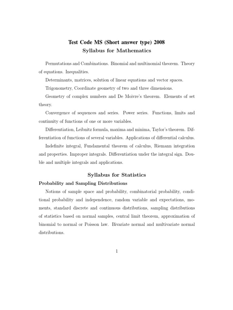 ISI MStat 08 | PDF | Normal Distribution | Integral