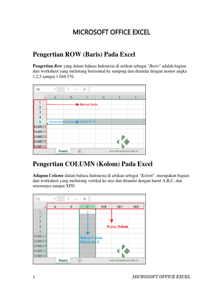 Materi TIK XI Semester 2 - Bab Microsoft Office Excel | PDF