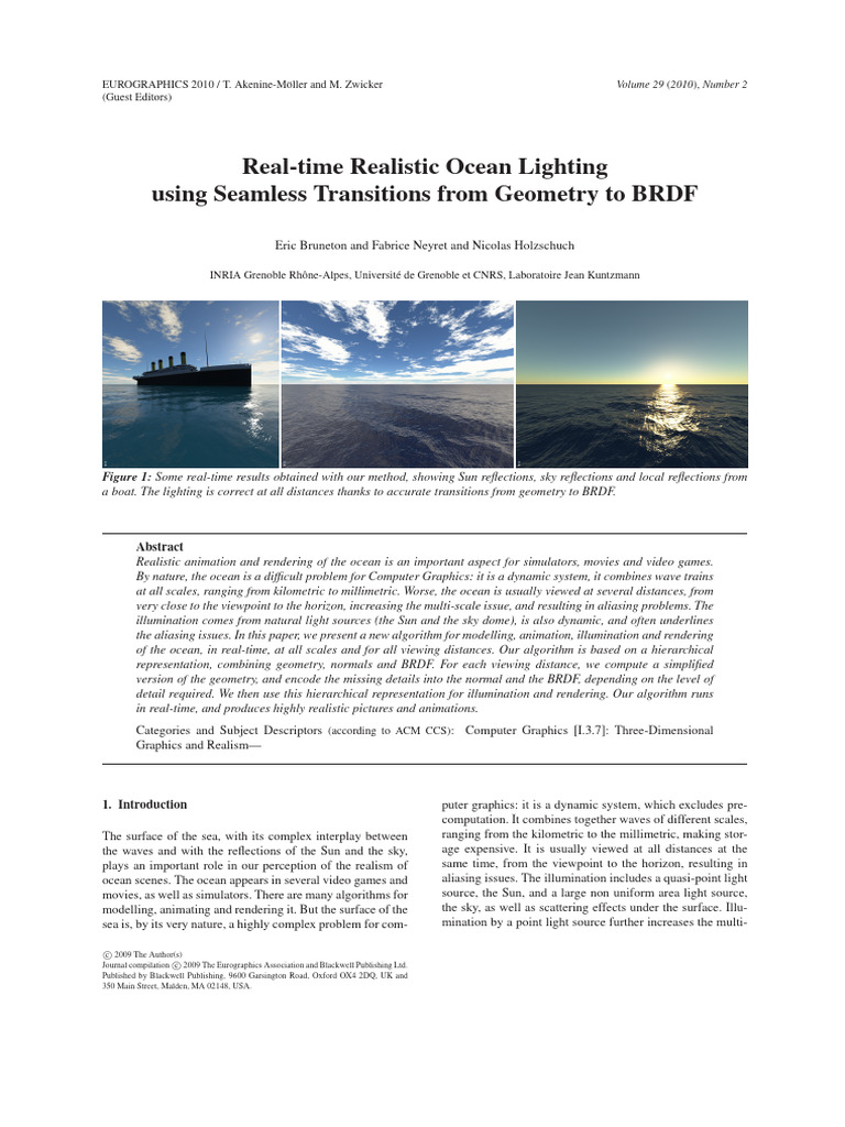 Eric Bruneton - Real-Time Realistic Ocean Lighting | PDF | Rendering (Computer Graphics) | Waves