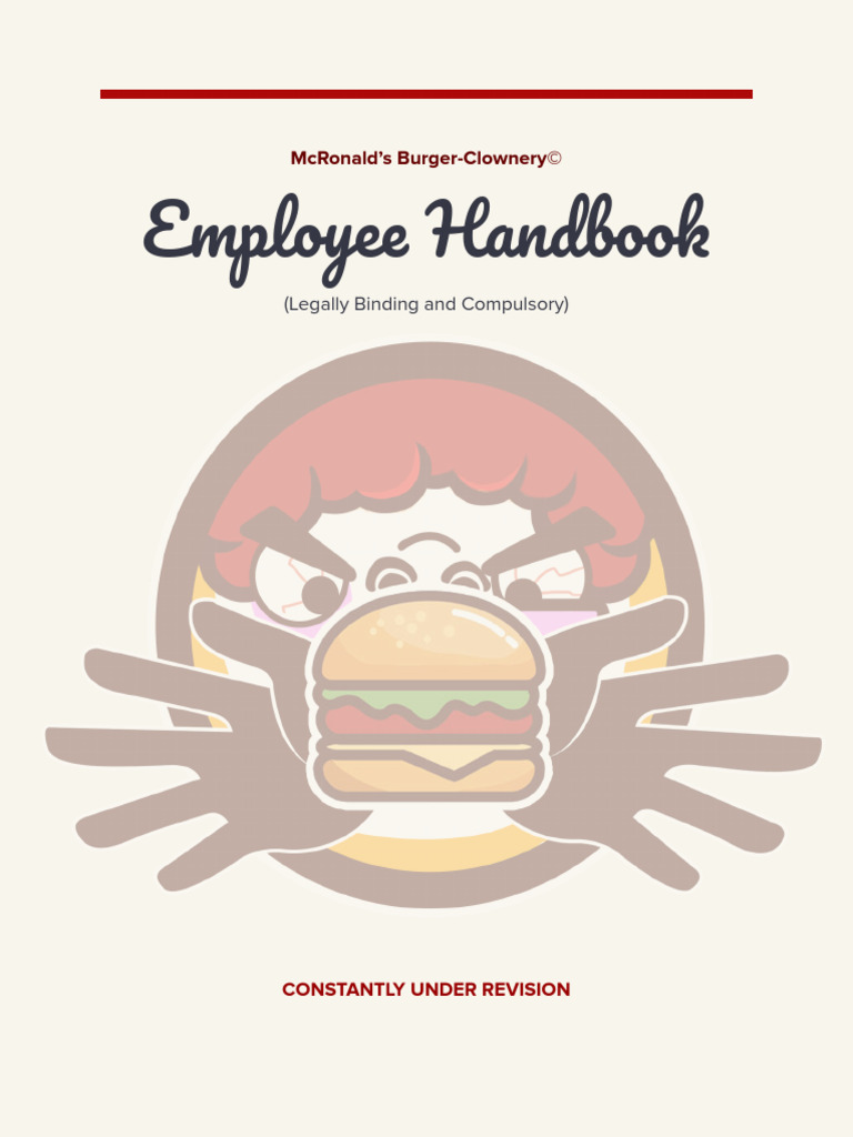 Employee Handbook | PDF | Mc Donald's