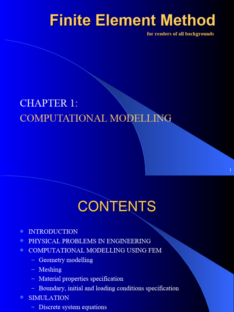 Slide chpt01 | PDF | Finite Element Method | Mathematical Analysis