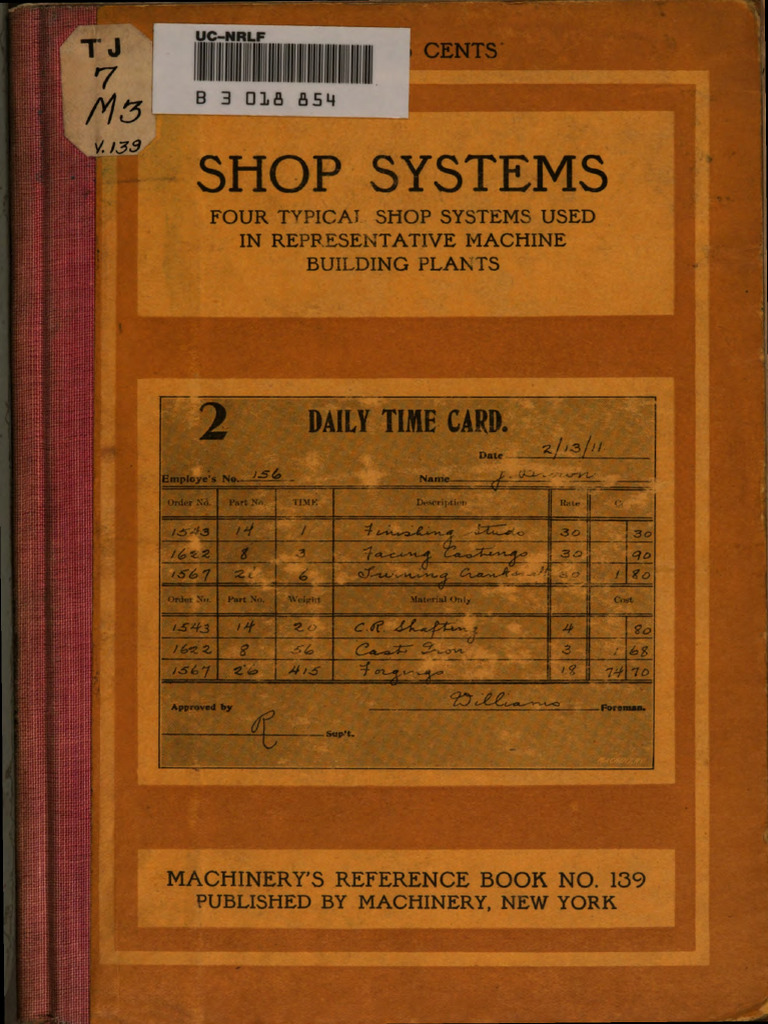 Machinery's - Reference - Series - No - 139 Shop Systems | PDF ...