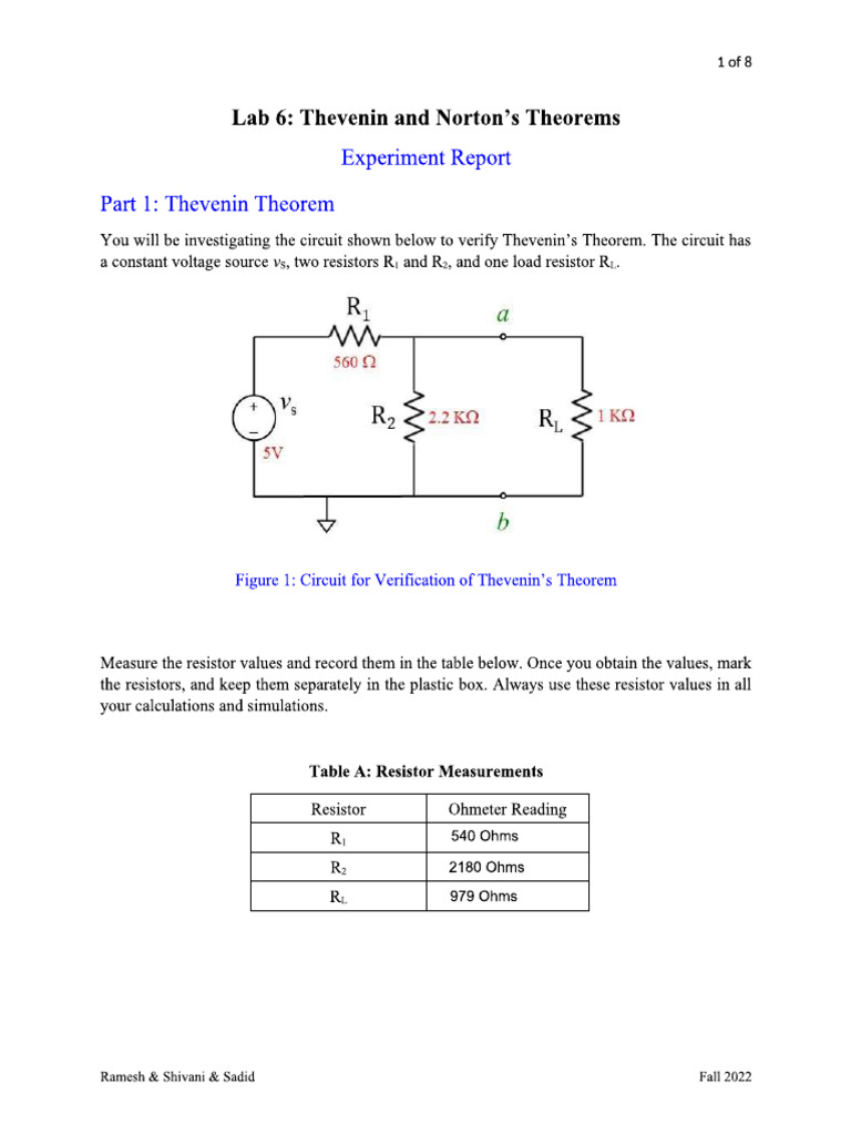 Lab 6 Experiment Report | PDF