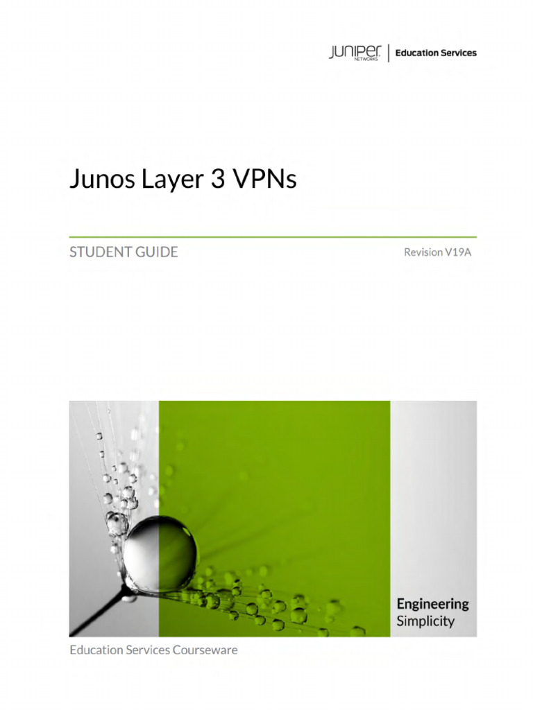JL3V 19 A Student Guide | PDF | Virtual Private Network | Networking