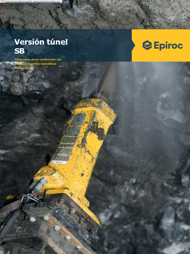 Epiroc SB Tunnel 9864001901.en - Es | PDF