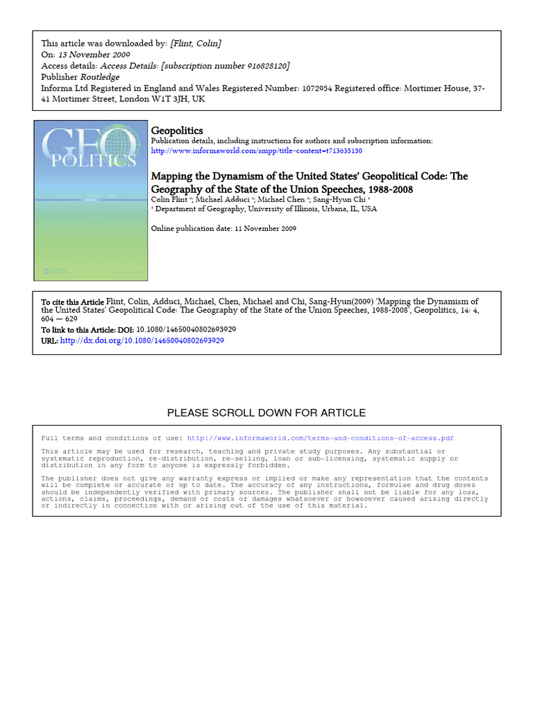 Geopolitical Codes - Geopolitics | PDF | Geopolitics | Foreign Policy ...