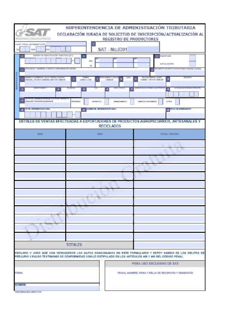 Inscripcion SAT | PDF