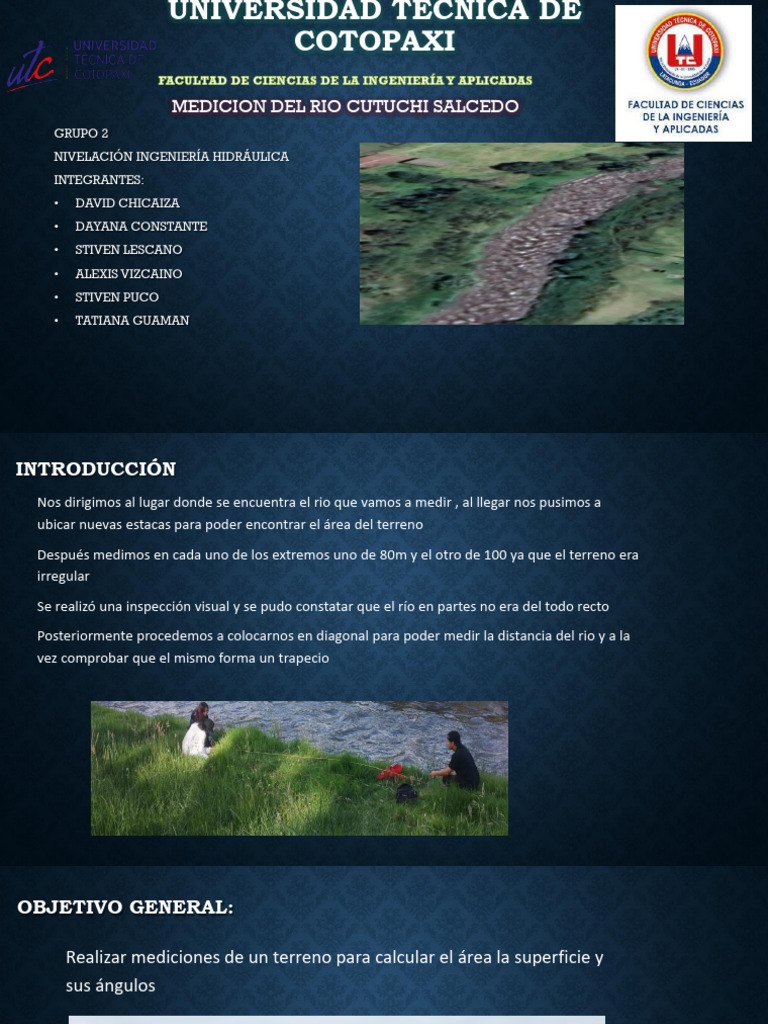 Exposicion Rio Cutuchi Salcedo | PDF | Geometría