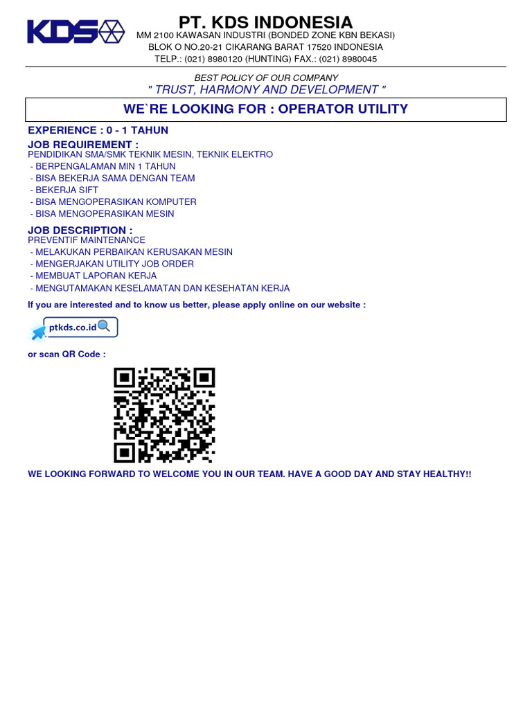 Operator Utility | PDF