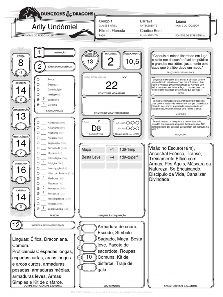 Ficha D&D | PDF