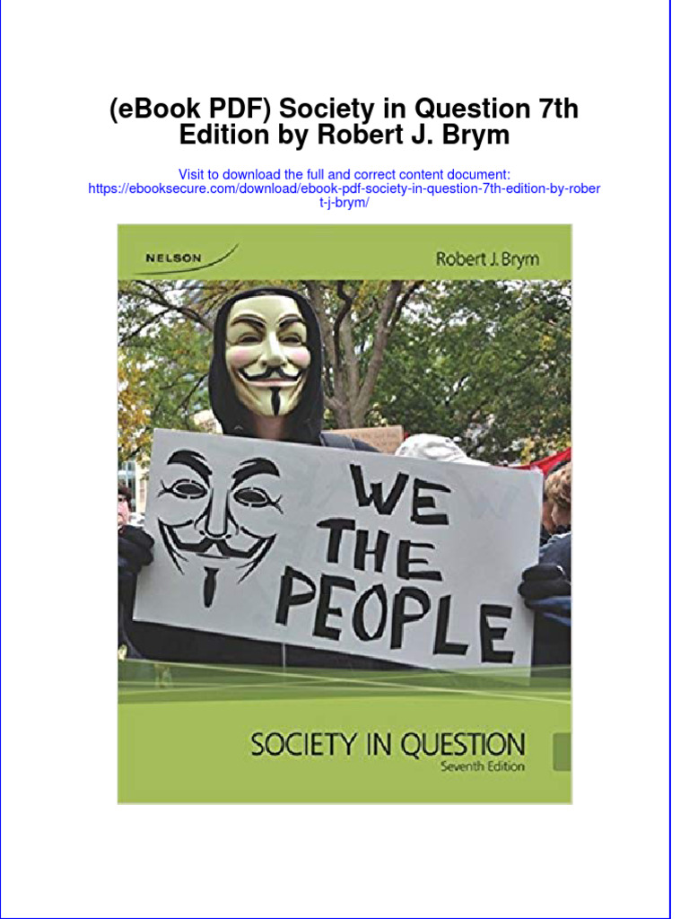 Ebook PDF Society in Question 7th Edition by Robert J Brym | PDF ...