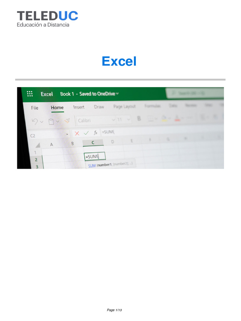 Curso Excel Teleduc | PDF | Microsoft Excel | Macro (informática)