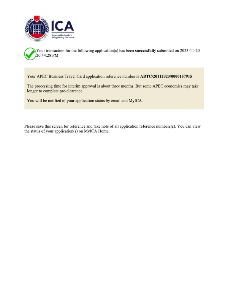 Apec Card Application | PDF