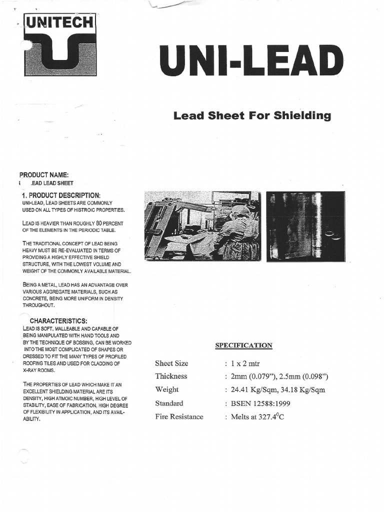 Lead - Data Sheet PDF | PDF