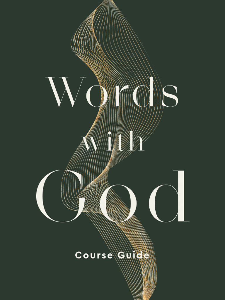 Words With God - Course Guide | PDF | Prayer | Confession (Religion)