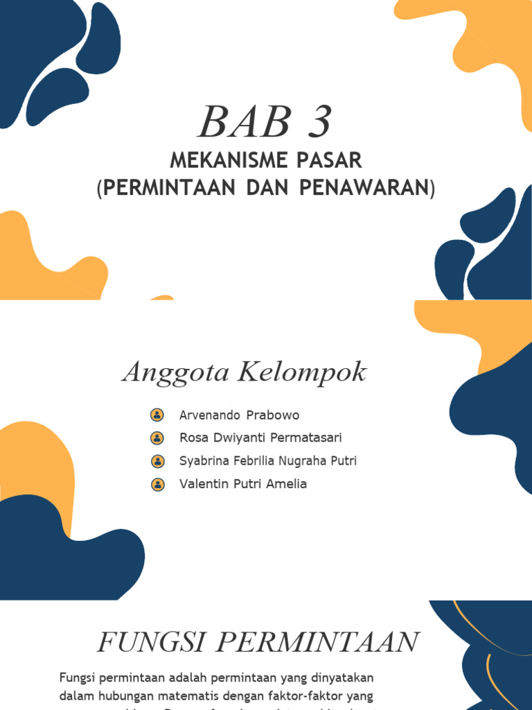 Mekanisme Pasar: Permintaan dan Penawaran | PDF