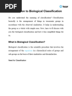 Handwritten Notes Biological Classification | PDF