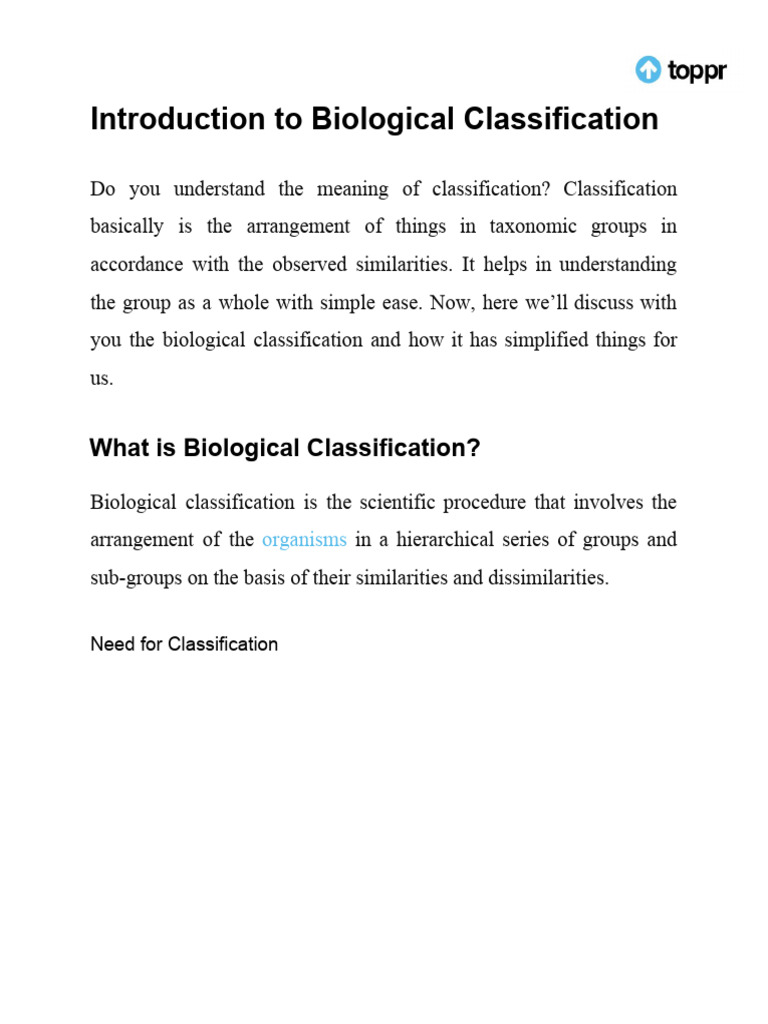 CBSE Class 11 Biology Chapter 2 Biological Classification Revision ...