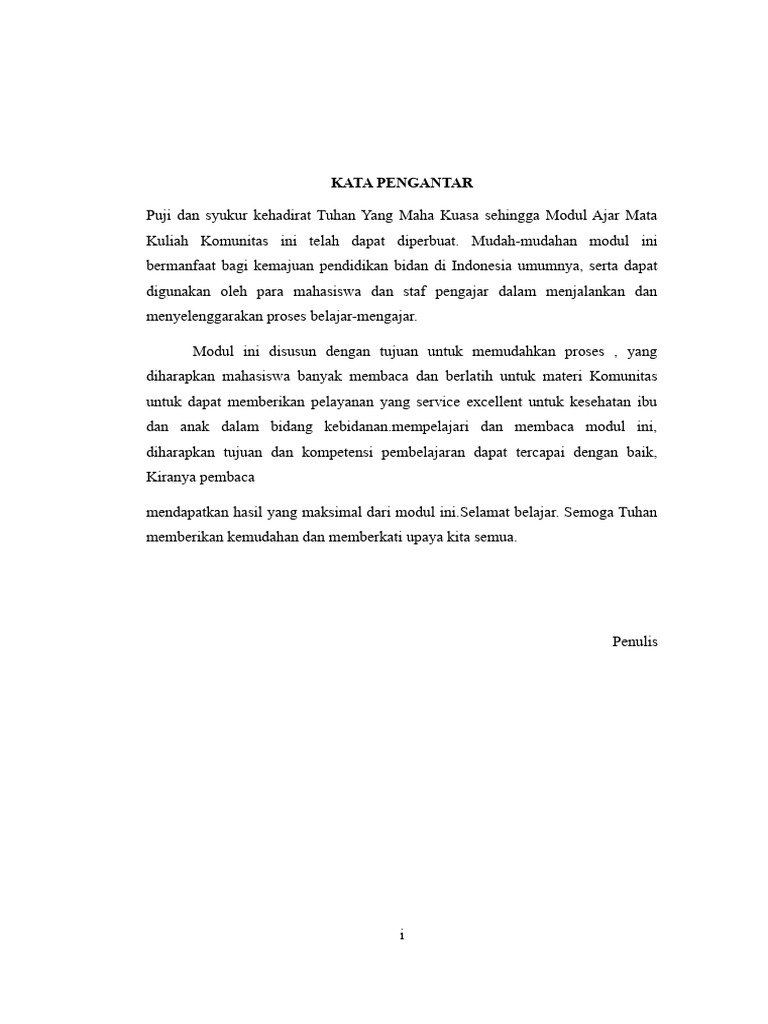 MODUL ASKEB KOMUNITAS (2) | PDF