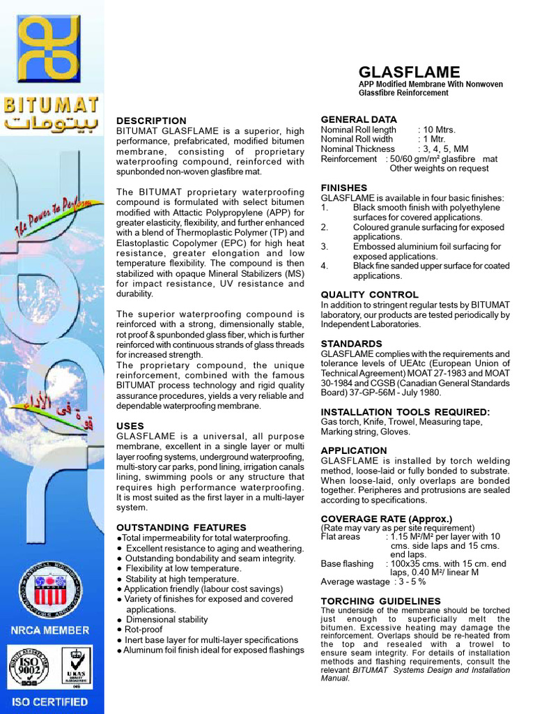 Glass Flame | PDF | Nonwoven Fabric | Secondary Sector Of The Economy