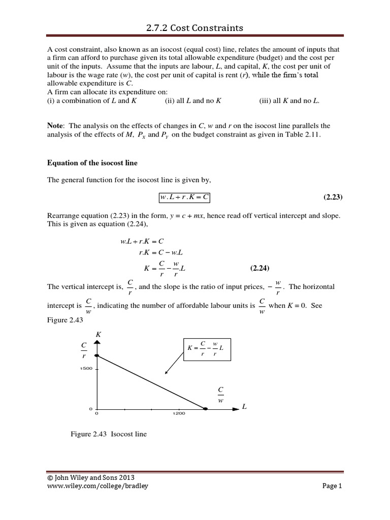 Understanding Cost Constraints in Firms | PDF