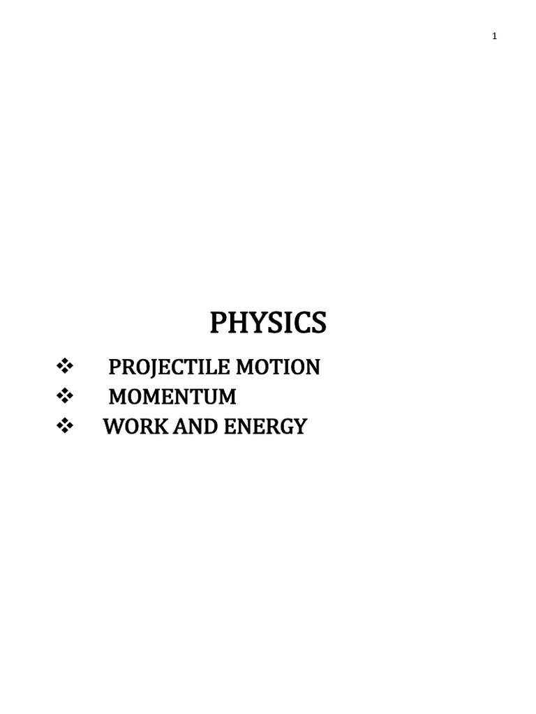 Workandenergymemo | PDF | Force | Motion (Physics)