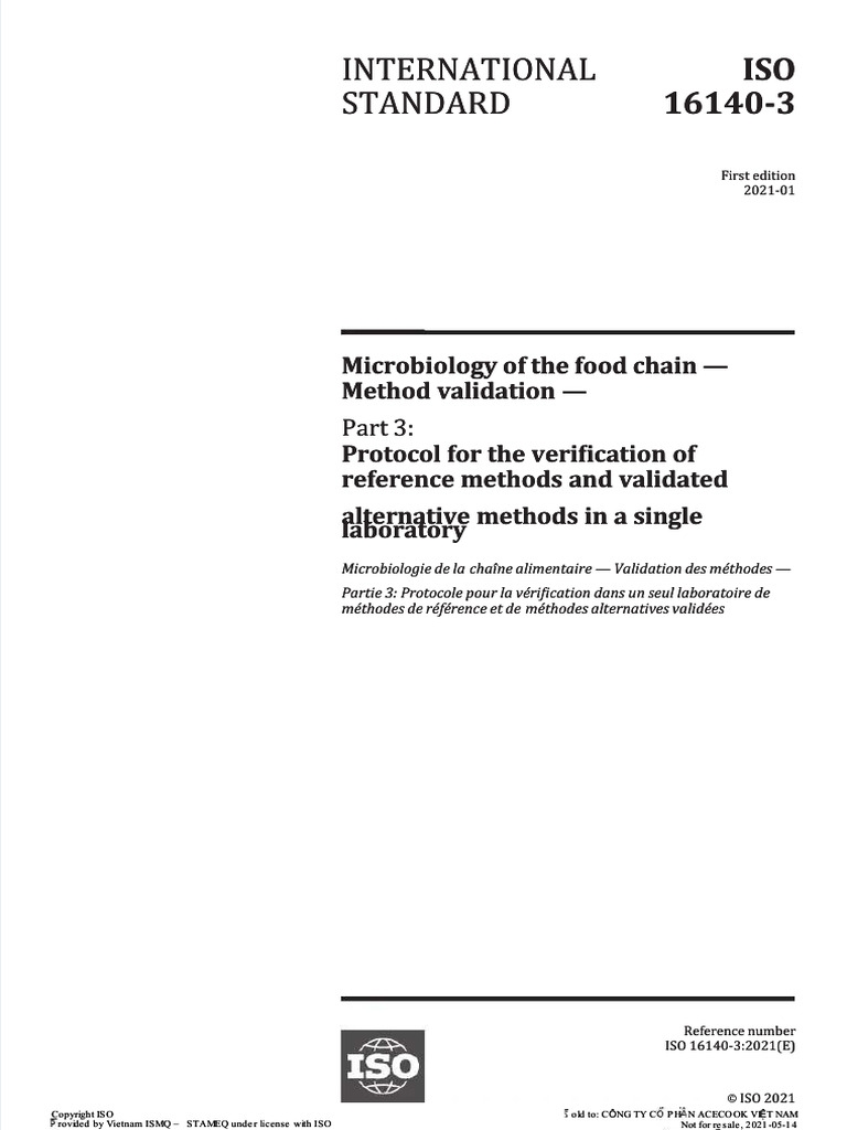 PDF Iso 16140 3 2021 e Character PDF Document Compress | PDF