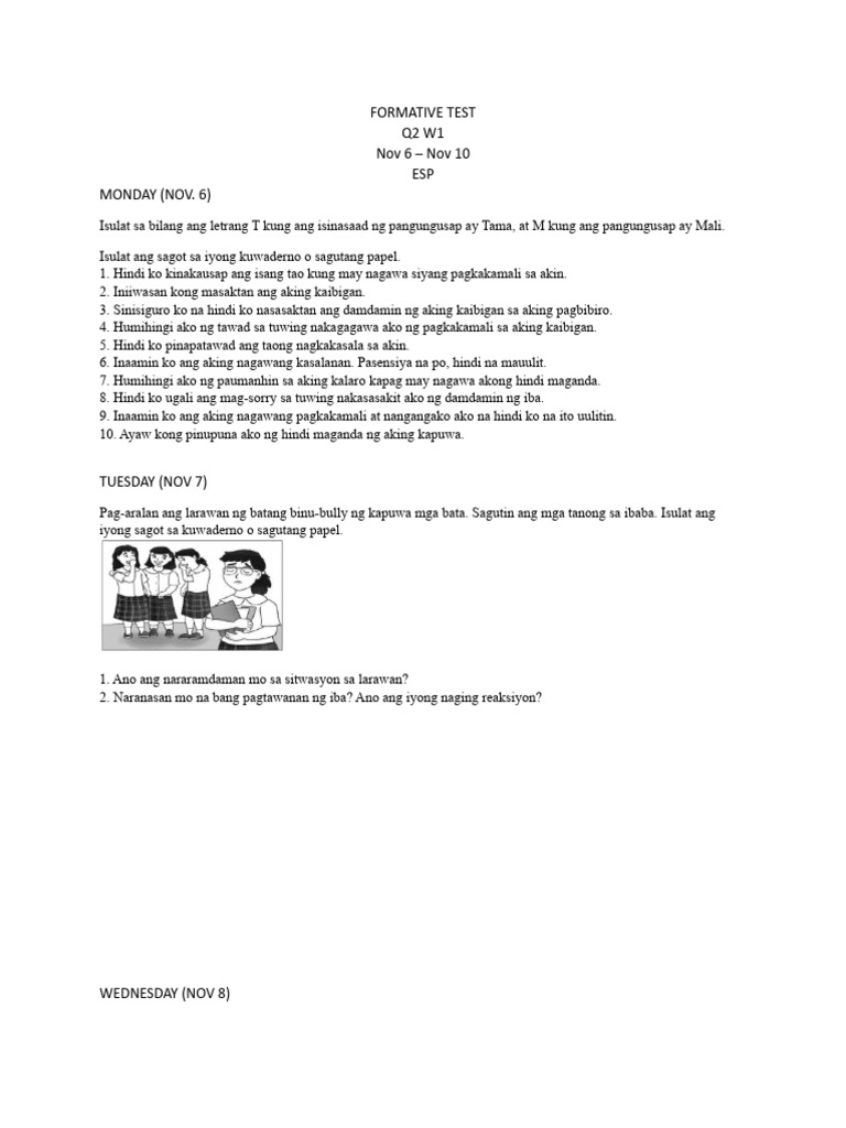 Formative Test | PDF